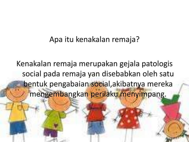 kenakalan remaja | PPT
