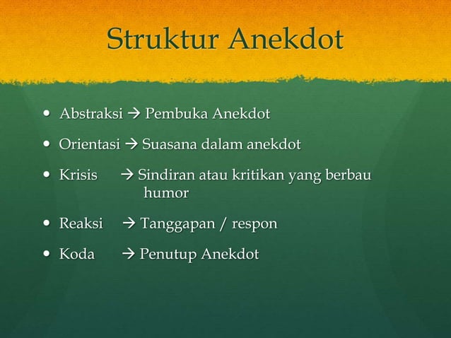 Bahasa Indonesia anekdot | PPTX
