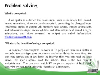 Introduction Of Computer | PPTX