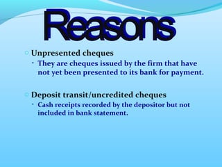 Bank Reconciliation Statement | PPT