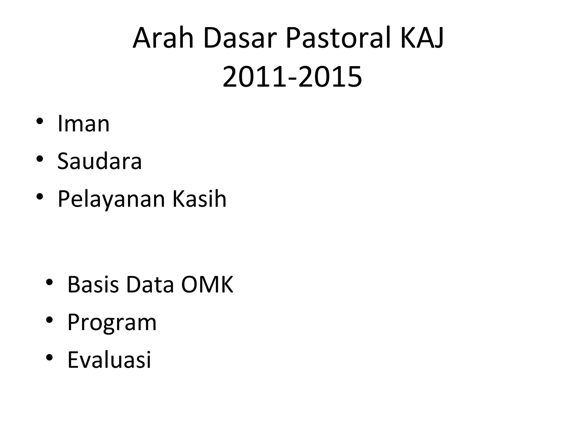 A. Kaderisasi & Pelatihan OMK | PPT A. Kaderisasi & Pelatihan OMK | PPT