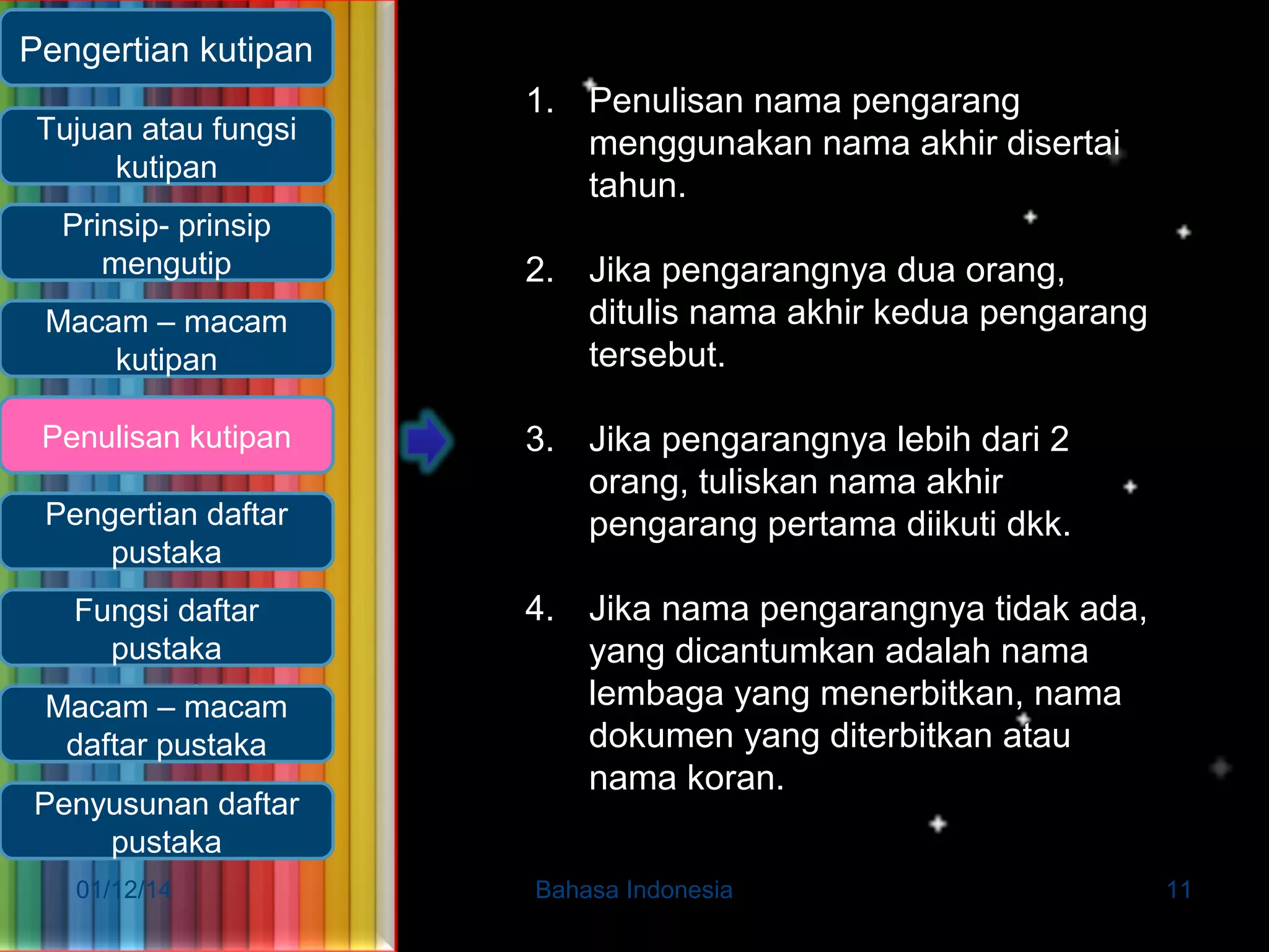 Kutipan dan daftar pustaka | PPT