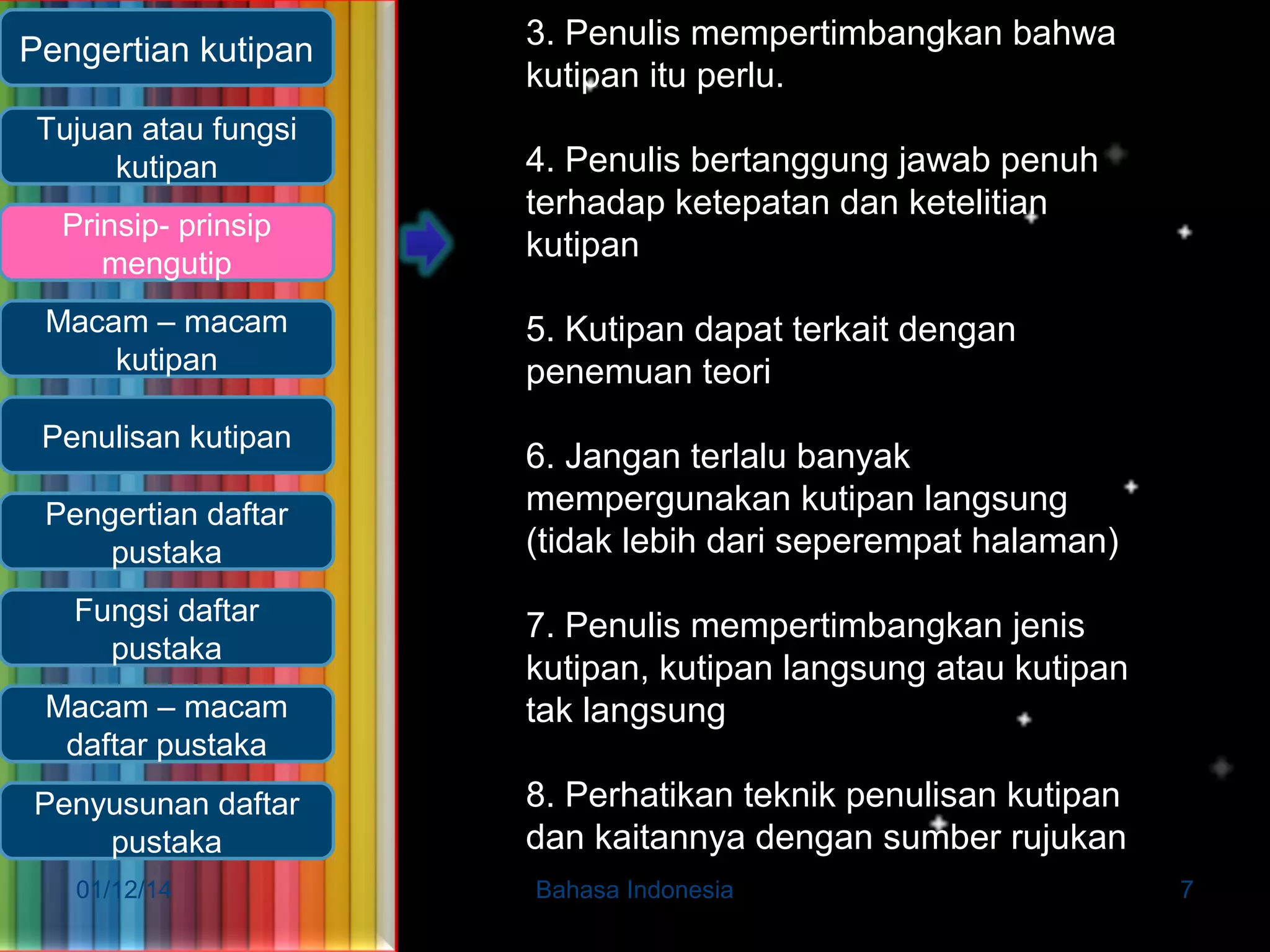 Kutipan dan daftar pustaka | PPT