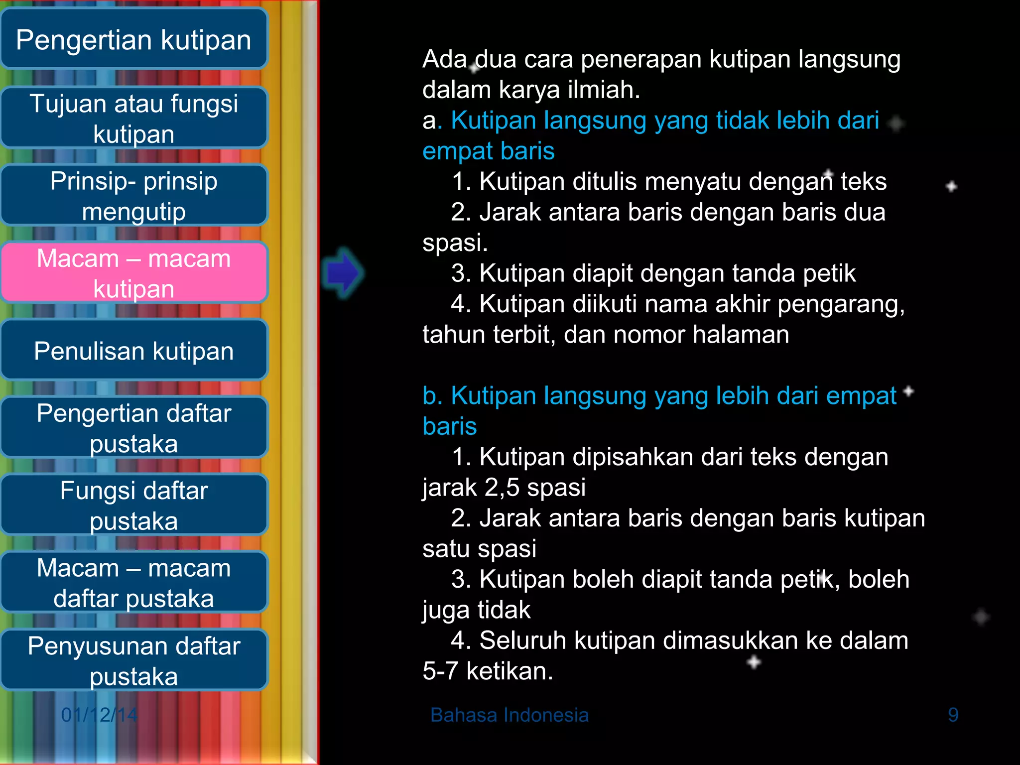 Kutipan dan daftar pustaka | PPT