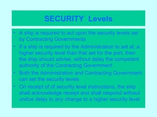 B. security levels | PPT