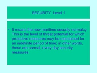 B. security levels | PPT