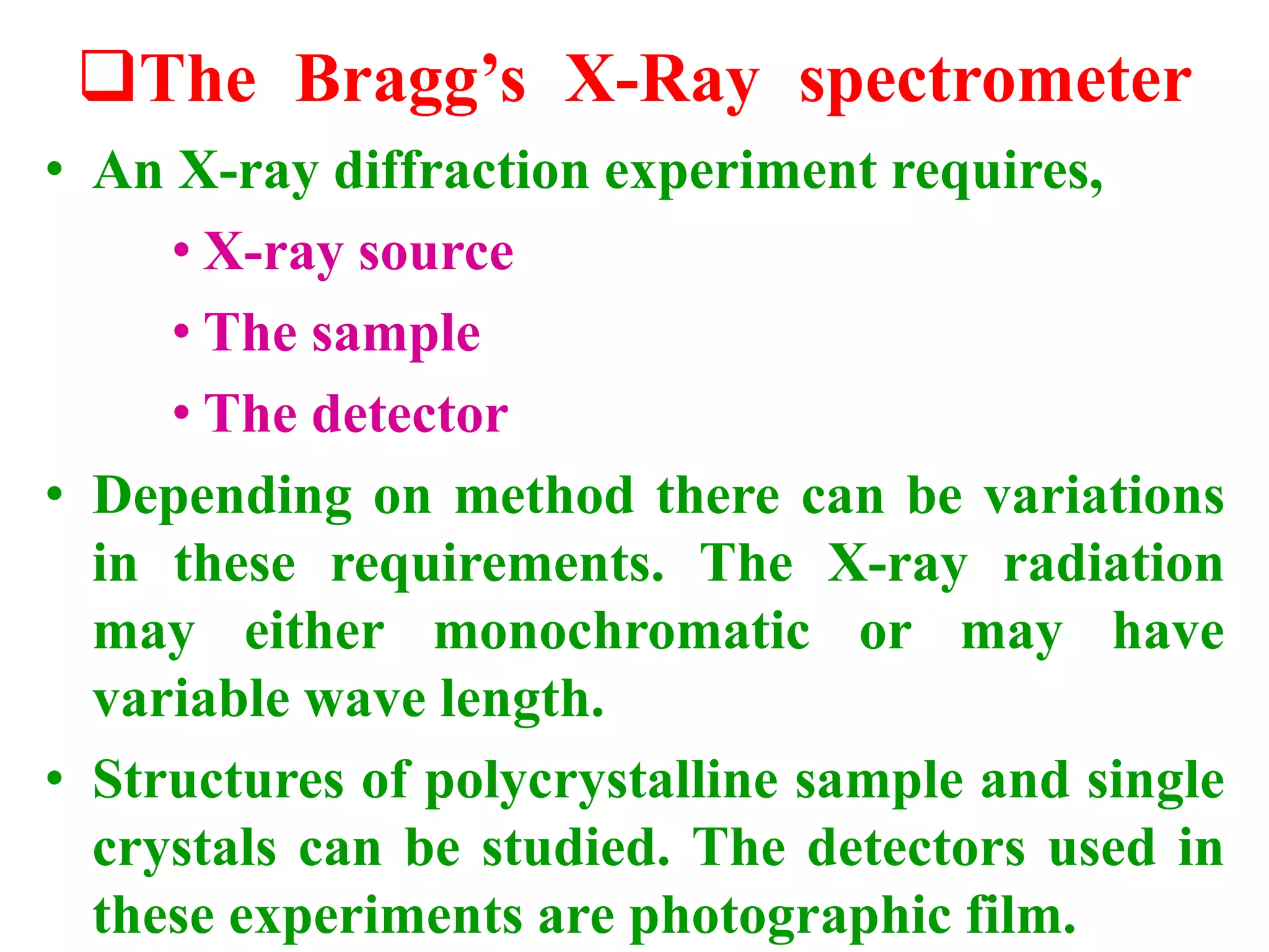 B.tech sem i engineering physics u iv chapter 2-x-rays | PPTX