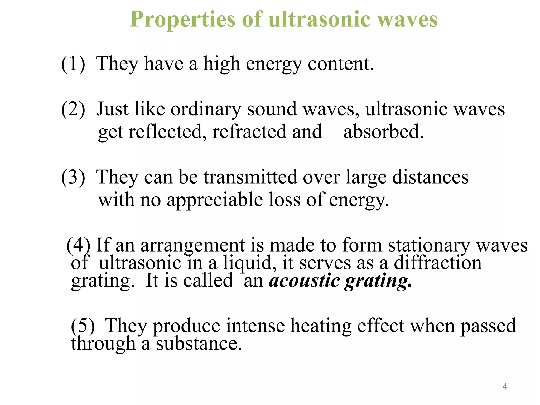 B.tech sem i engineering physics u v chapter 2-ultrasonic waves | PPTX