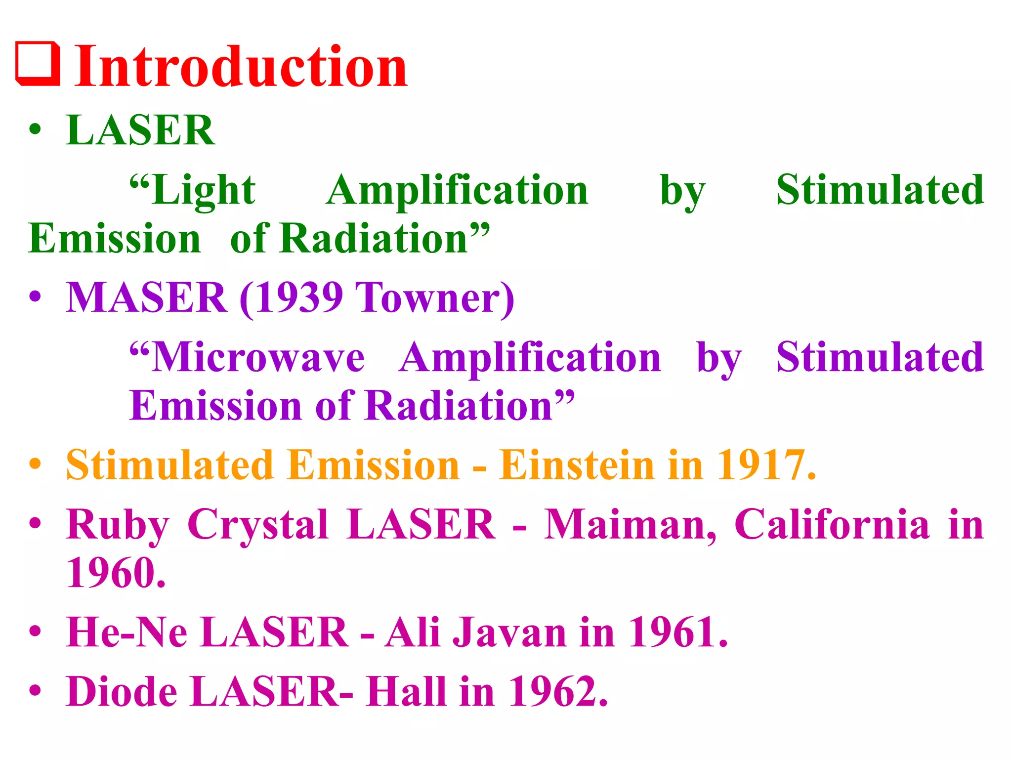B.tech sem i engineering physics u ii chapter 2-laser | PPTX B.tech sem i engineering physics u ii chapter 2-laser | PPTX
