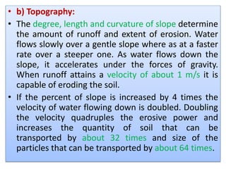 B.sc. agri i foswce unit 3 soil erosion | PPT