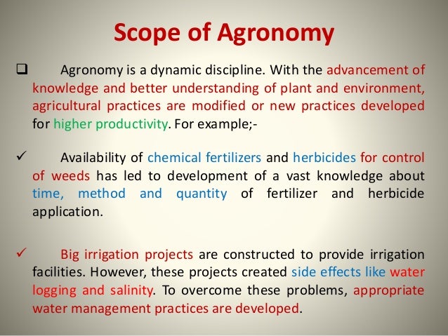 B.sc agri i paam unit 1 introduction to agronomy