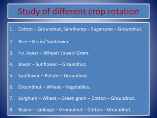 B.sc agri i paam unit 2 crop rotation | PPT