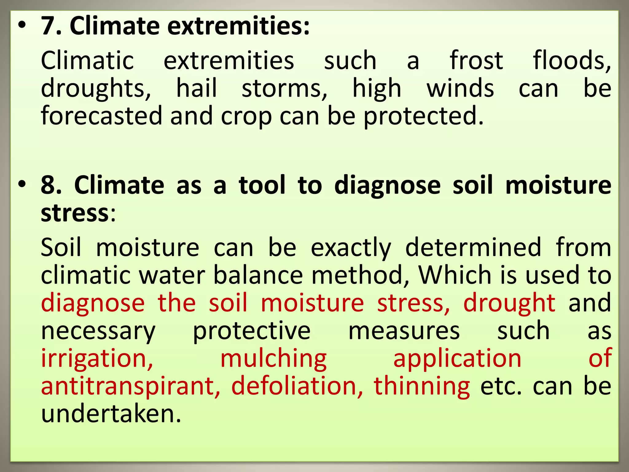 B.sc agri i paam unit 4 agricultural meteorology | PPTX