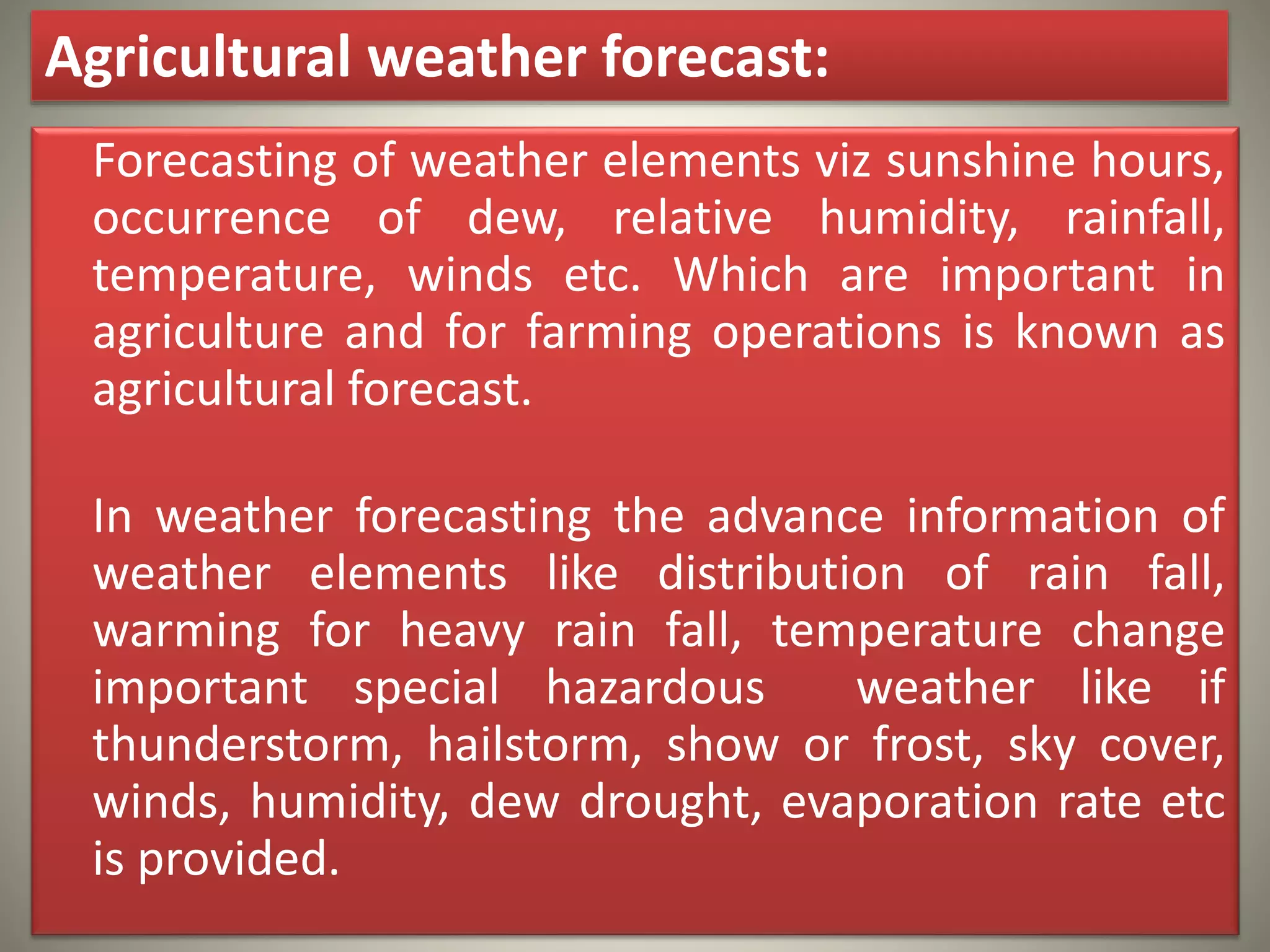 B.sc agri i paam unit 4 agricultural meteorology | PPTX