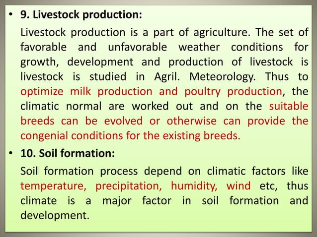 B.sc agri i paam unit 4 agricultural meteorology | PPTX | Agriculture | Industries