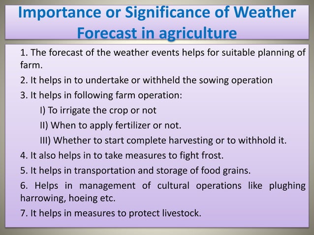 B.sc agri i paam unit 4 agricultural meteorology | PPTX | Agriculture | Industries