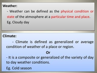 B.sc agri i paam unit 4 agricultural meteorology | PPTX