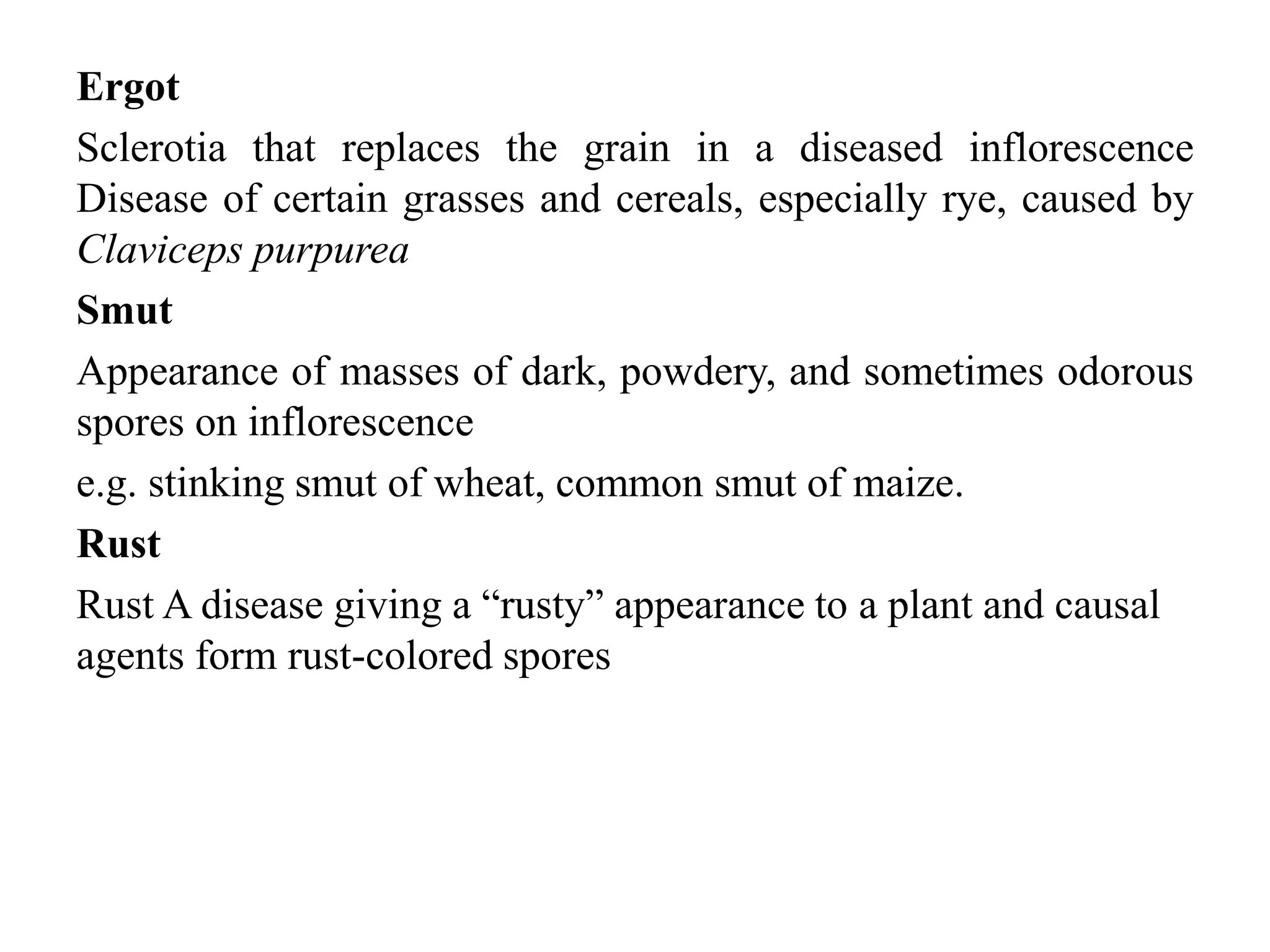 B.sc agriculture i principles of plant pathology u 2 symptoms, signs ...