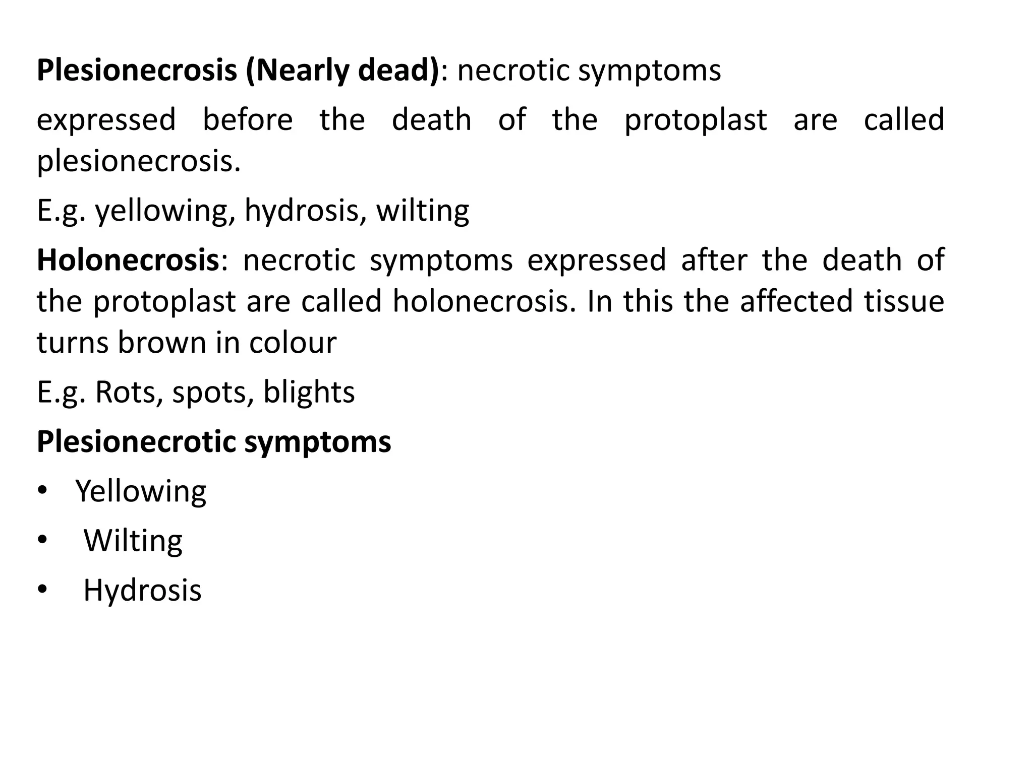 B.sc agriculture i principles of plant pathology u 2 symptoms, signs ...
