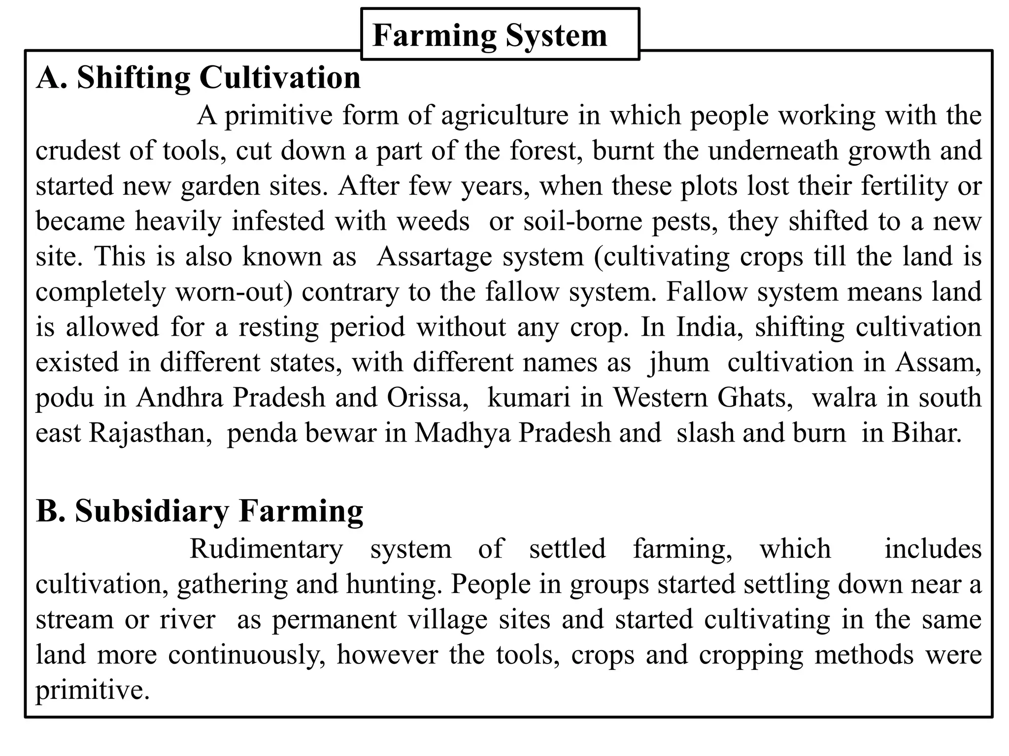 B.sc. agri i bo a unit 1 introduction of agriculture | PPTX