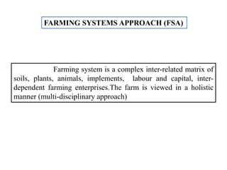 B.sc. agri i bo a unit 3 dry land and fsa | PPT