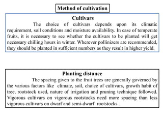 B.sc. agri i po h unit 1. intro of horticulture | PPTX
