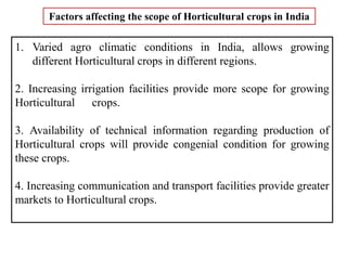 B.sc. agri i po h unit 1. intro of horticulture | PPTX