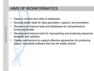 B.sc biochem i bobi u-1 introduction to bioinformatics | PPT