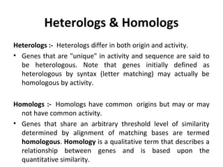 B.sc biochem i bobi u 3.3 homologous and heterologous | PPT