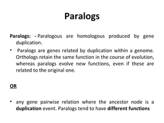 B.sc biochem i bobi u 3.3 homologous and heterologous | PPT