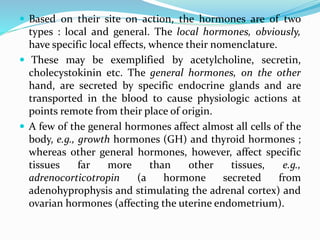 B.sc. biochemistry sem 1 introduction to biochemistry unit 3.1 hormones ...