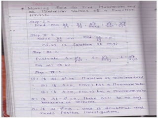 B.tech semester i-unit-iii_application of partial differentiation | PPT
