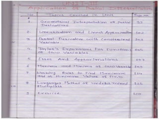 B.tech semester i-unit-iii_application of partial differentiation | PPT