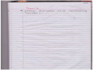 B.tech semester i-unit-iii_application of partial differentiation | PPT