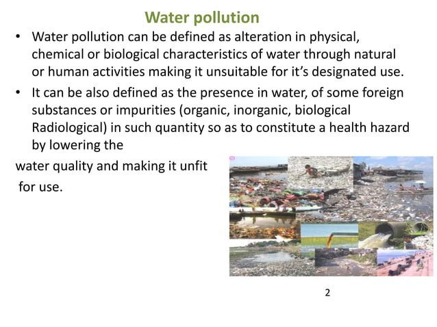 B.tech. i es unit 3 environment water pollution | PPT