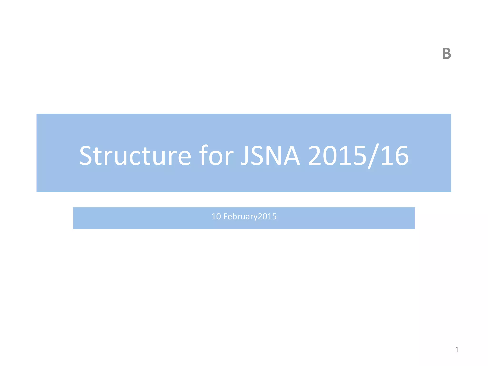JSNA 2015 16 Structure | PPT