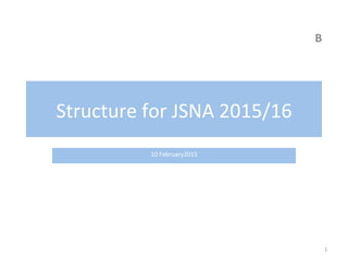 JSNA 2015 16 Structure | PPT