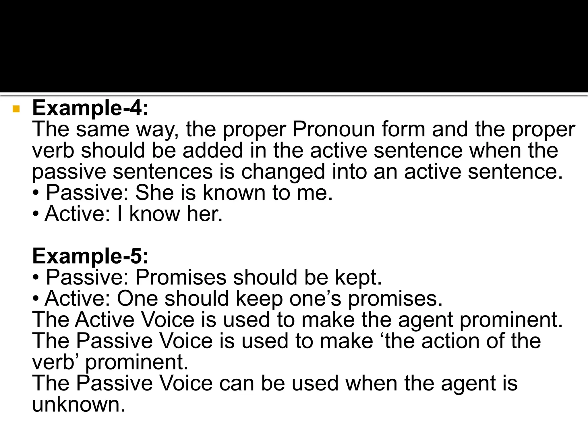 B.tech iv u-1.3 interchange of active voice & passive voice | PPTX