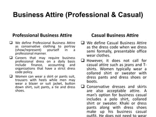 B.sc ii unit v dress for success dressing skills | PPT
