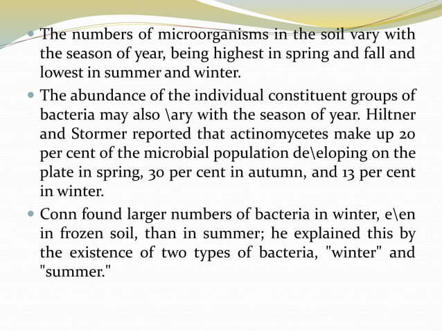 B.sc. agri sem ii agricultural microbiology unit 2 soil microorganisms ...
