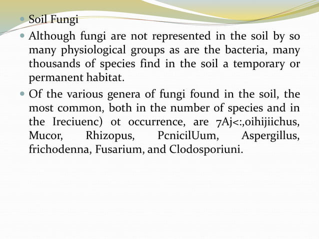 B.sc. agri sem ii agricultural microbiology unit 2 soil microorganisms ...