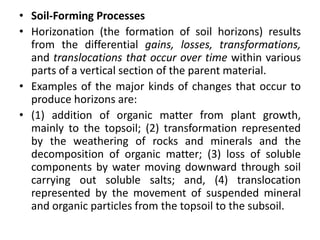 B.sc. agri sem ii agricultural microbiology unit 3 soil profile | PPTX