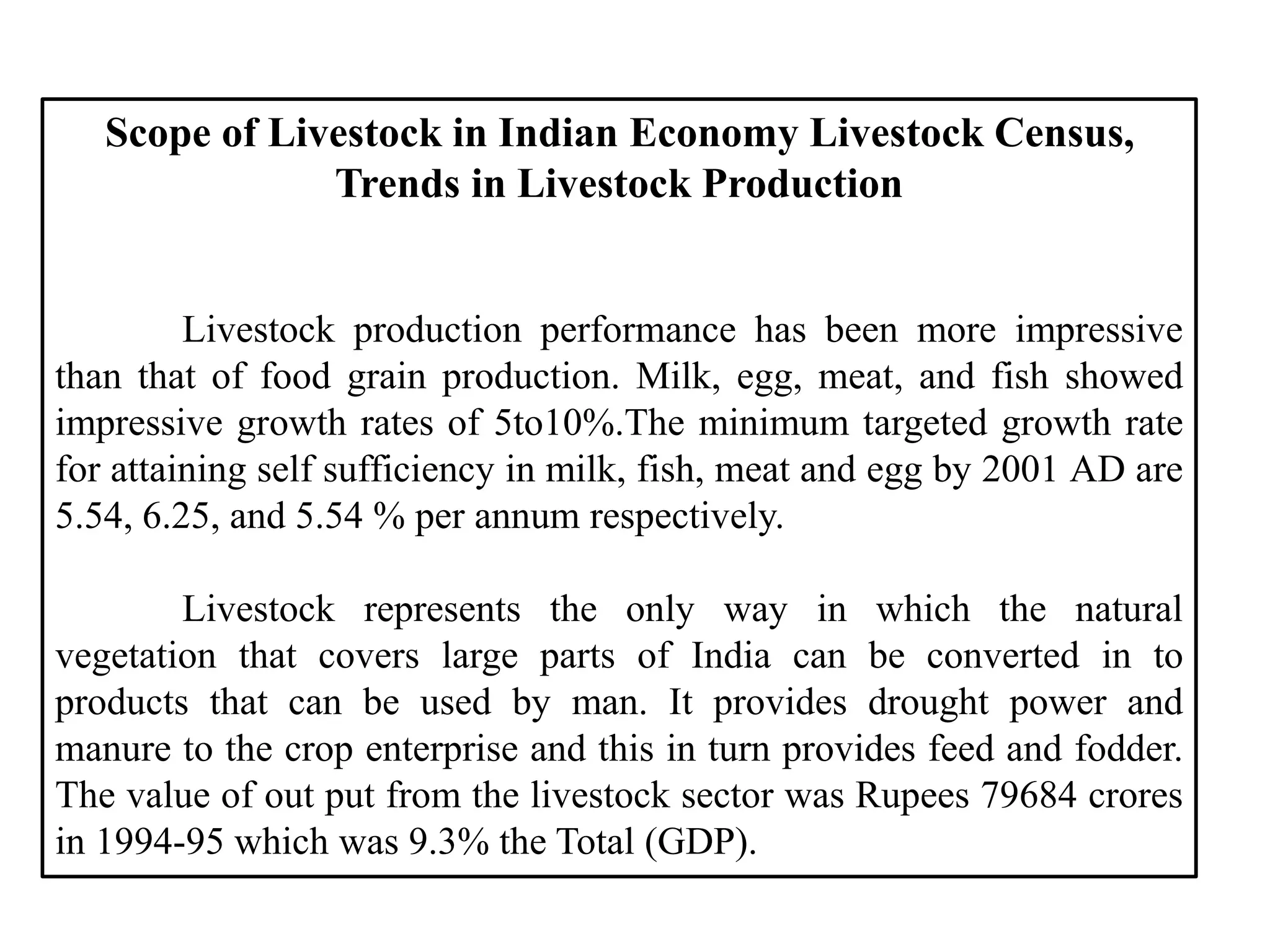 B.Sc. Agri II LPM U 1 Introduction To Livestock Production | PPTX ...