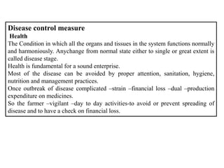 B.Sc. Agri II LPM U 4 Disease Control In Livestock | PPT