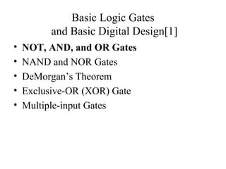 B.sc cs-ii-u-1.6 digital logic circuits, digital component | PPT ...
