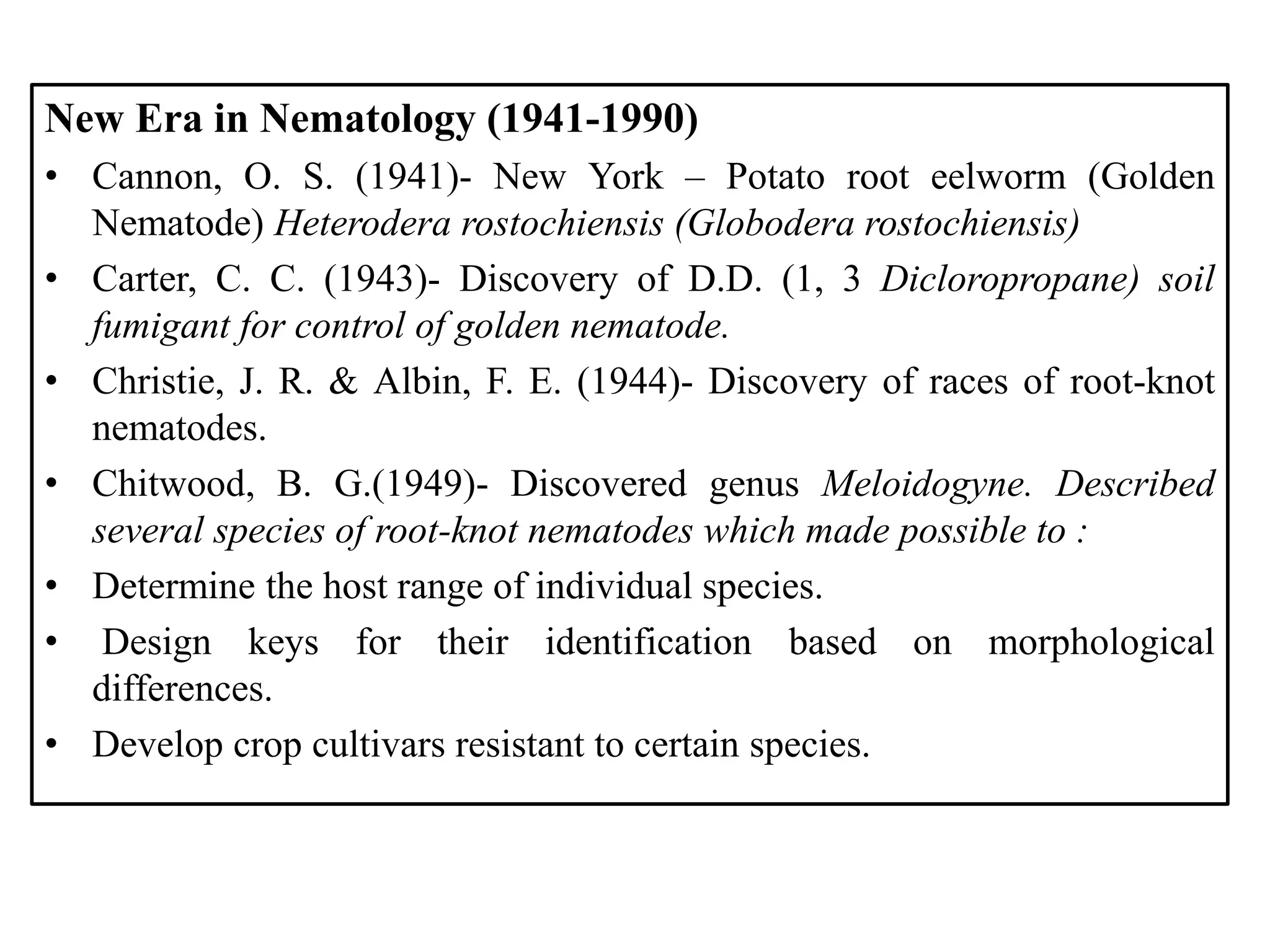 B.Sc. Agri II IN U-2 Classification of Nematodes | PPTX