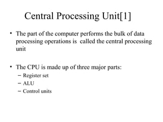 B.sc cs-ii-u-3-basic computer programming and micro programmed control | PPT