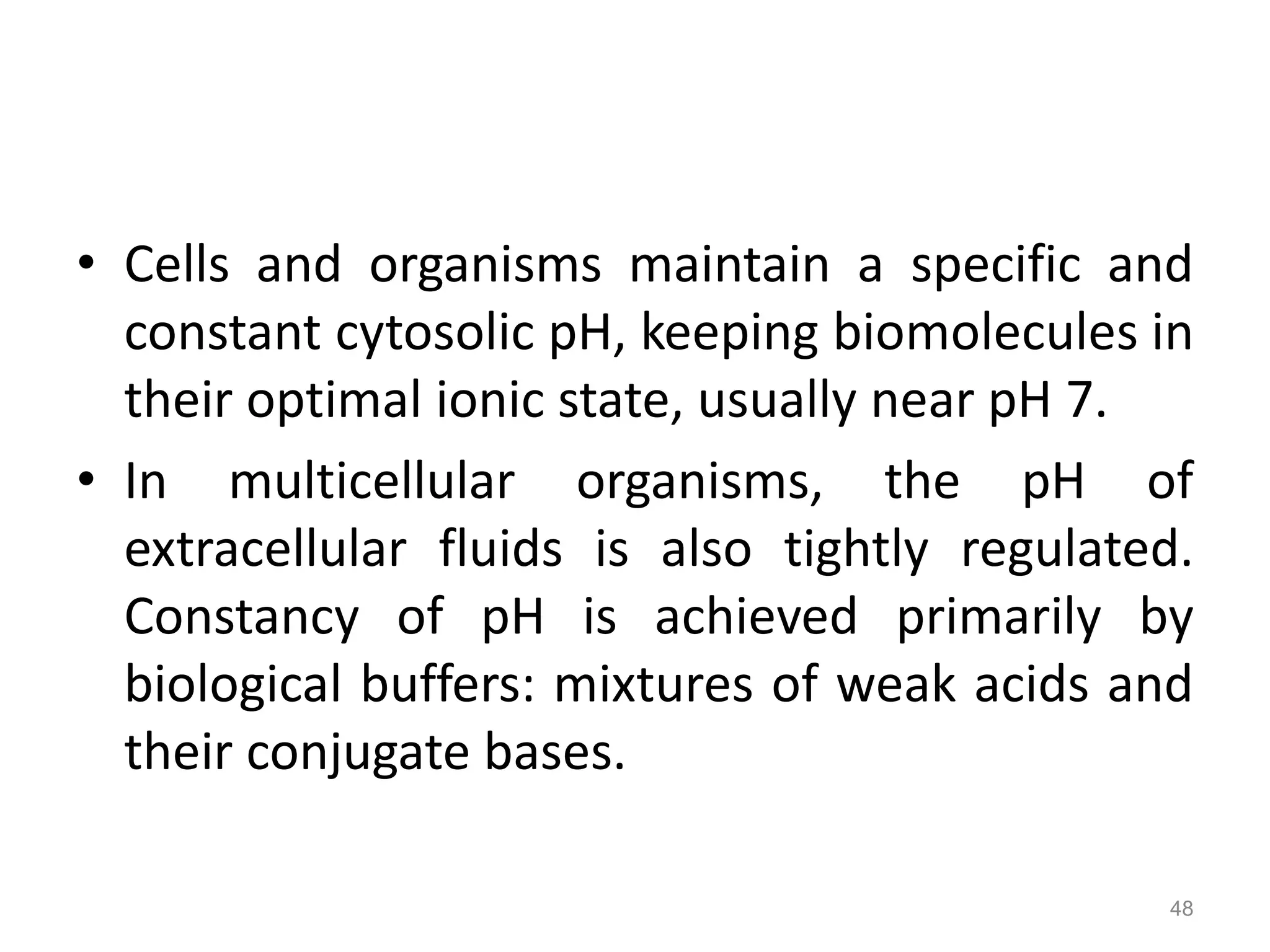 B.Sc. Biochem II BPI Unit 1 Water, pH and Buffer | PPTX