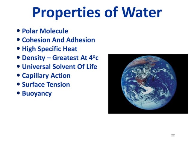 B.Sc. Biochem II BPI Unit 1 Water, pH and Buffer | PPTX