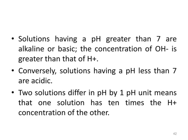 B.Sc. Biochem II BPI Unit 1 Water, pH and Buffer | PPTX